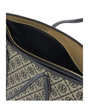 Tory Burch Perry T Monogram Tote Bag - Black