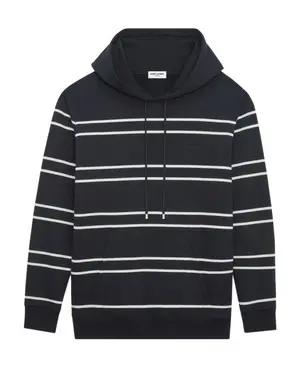 Saint Laurent Striped Sweatshirts Hoodies For Men