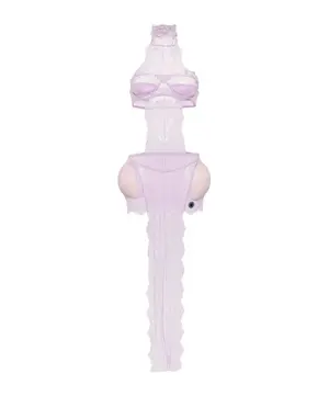 JEAN PAUL GAULTIER X Shayne Oliver Lace Lingerie Minidress - Purple