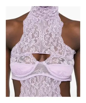 JEAN PAUL GAULTIER X Shayne Oliver Lace Lingerie Minidress