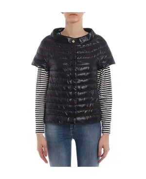 Herno Margherita Short-sleeved Down Jacket - Black