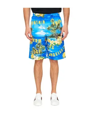 Gucci Printed Elastic Waist Bermuda Shorts
