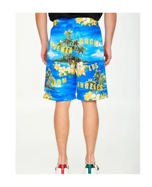Gucci Printed Elastic Waist Bermuda Shorts