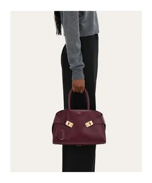 FERRAGAMO Hug Small Tote Bag - Plum