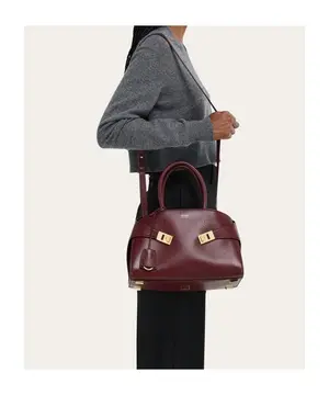 FERRAGAMO Hug Small Tote Bag - Plum