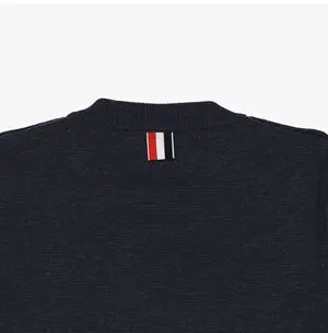 Thom Browne 4-bar Crewneck Knitted Jumper - Navy Blue
