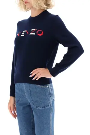 Kenzo Logo Embroidered Wool Jumper