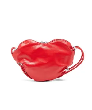 DIESEL® Scrunch Heart Shoulder Bag - Red