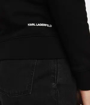 Karl Lagerfeld K/ikonik Embellished Crewneck Sweatshirt