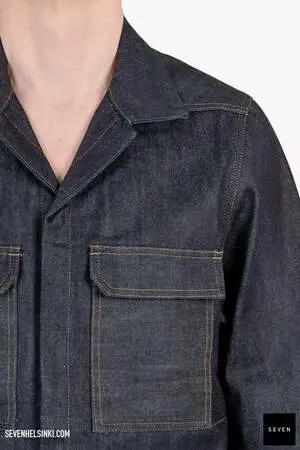 Rick Owens Short-sleeved Denim Shirt