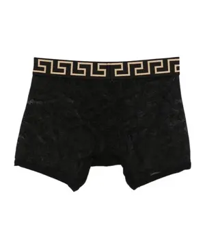 Versace Logo-pattern Boxers - Black