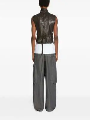 Dries Van Noten Wide Leg Overdyed Cargo Trousers