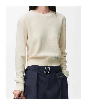 Loewe Logo Embroidered Crewneck Jumper