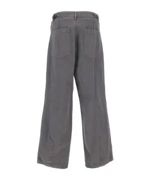 WOOYOUNGMI Belted Wide-leg Pants - Gray