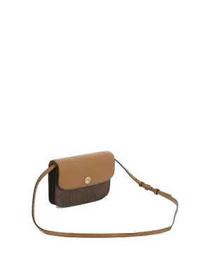 Etro Essential Jacquard Foldover Crossbody Bag - Brown