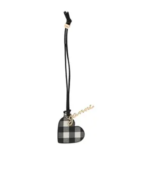 GANNI Heart Shaped Keychain - Black