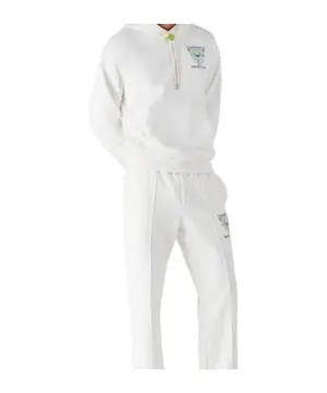 Casablanca L'arche De Tennis Drawstring Hoodie - White