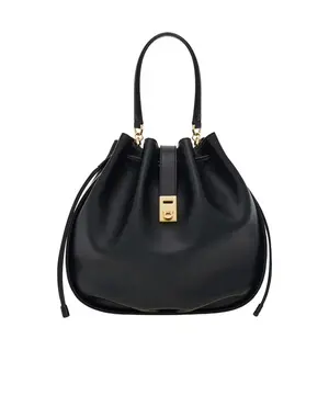 FERRAGAMO Hug Buckle Bucket Bag - Black
