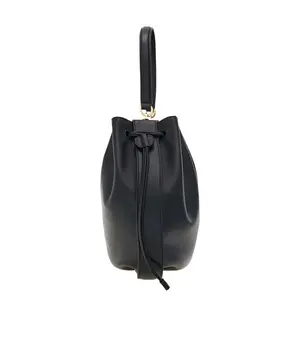 FERRAGAMO Hug Buckle Bucket Bag - Black