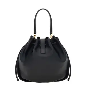 FERRAGAMO Hug Buckle Bucket Bag - Black