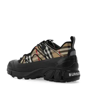 Burberry Arthur Vintage Check Sneakers - Black
