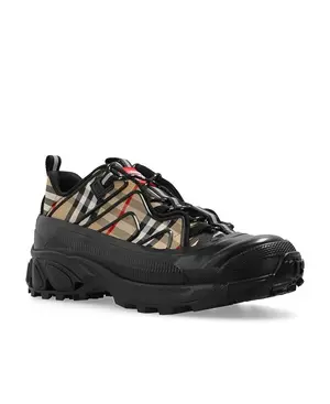 Burberry Arthur Vintage Check Sneakers - Black