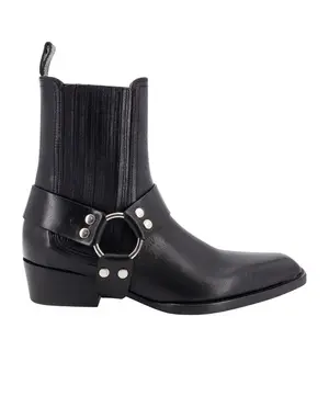 Paris Texas Helena Pointed-toe Ankle Boots - Black