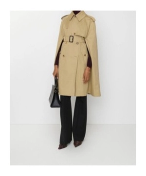 Burberry Double Breasted Belted Trench Coat
