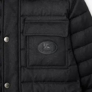 Burberry Wool Flannel Padded Overshirt