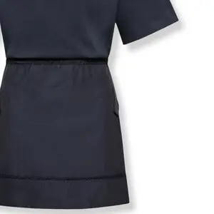 Moncler Short Sleeve Crewneck Dress With Logo Detail