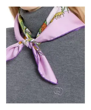 Gucci Printed Silk Carr - Multicolor