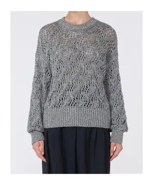 Max Mara Pilade Crewneck Knitted Jumper - Medium Gray