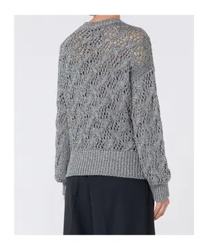 Max Mara Pilade Crewneck Knitted Jumper - Medium Gray