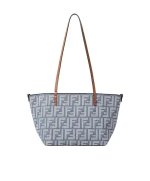 Fendi Roll Ff Jacquard Small Tote Bag