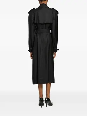 Saint Laurent Double-breasted Silk Trench Coat