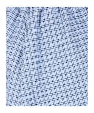 Baum Und Pferdgarten Checked Lantern Hem Skirt - Blue