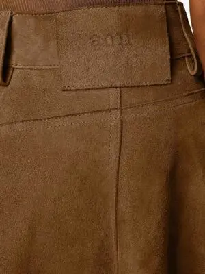 Ami Suede A-line Midi Skirt