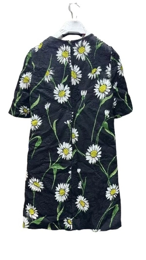 Dolce & Gabbana Floral Print Short Sleeve Dress