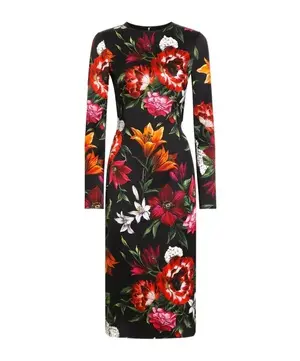 Dolce & Gabbana Floral Print Midi Dress