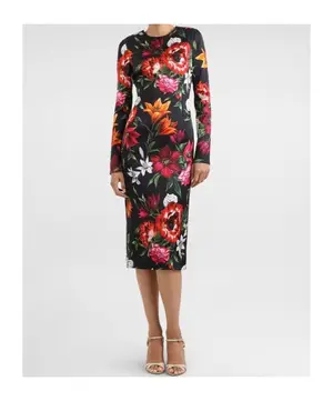 Dolce & Gabbana Floral Print Midi Dress