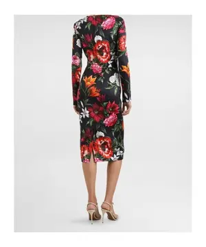 Dolce & Gabbana Floral Print Midi Dress