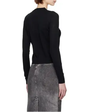 DIESEL® M-alima Knit Cardigan - Black