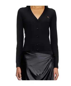DIESEL® M-alima Knit Cardigan - Black