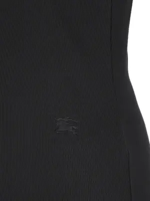 Burberry Lace-up Ribbed Tank Top - Black