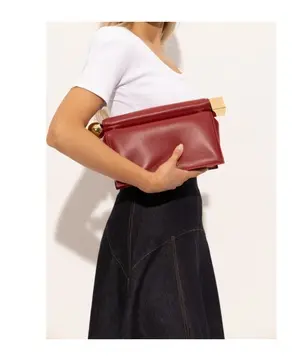 Jacquemus The Rond Carré Clutch Bag - Red