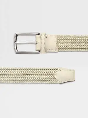 Zegna Braided Buckle Belt