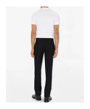 Burberry Logo Embroidered Short Sleeved Polo Shirt - White