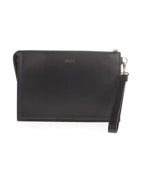 Versace Metal Logo Zipper Handbag