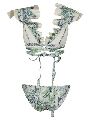 Zimmermann Ottie Ruffled Bikini Set - No