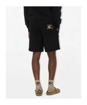 Burberry Cross Stitch Ekd Cotton Shorts